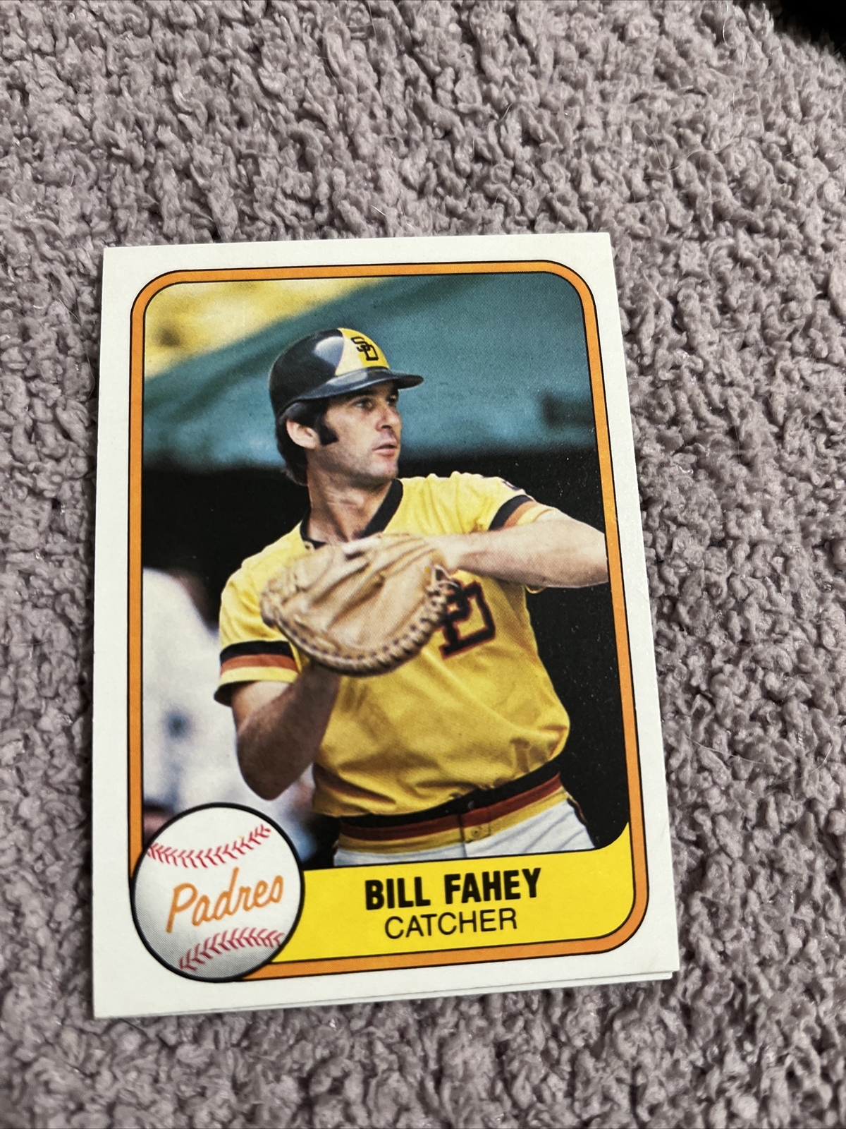1981 Fleer San Diego Padres Baseball Card #490 Bill Fahey | eBay