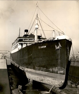 LD292 Original Photo USS EX ANCON COMMERCIAL AMERICAN CARGO & PASSENGER ...