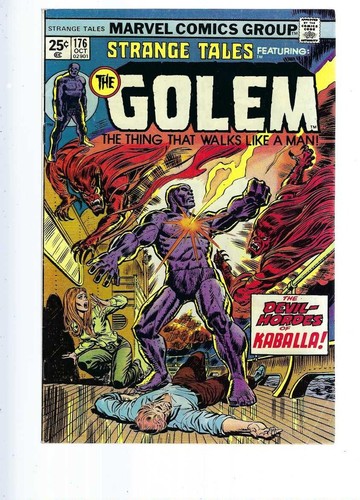 STRANGE TALES 176 - GOLEM - BRONZE AGE MARVEL COMICS | eBay Australia