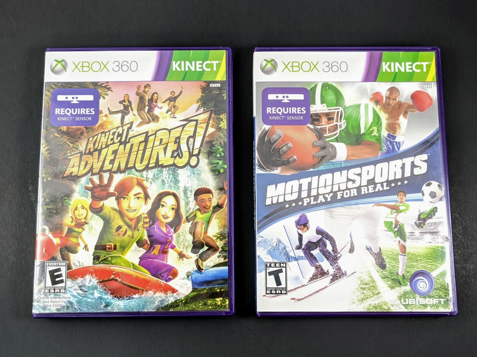 Kinect Adventures & Motion Sports (Xbox 360 Video Game Lot) Complete ...