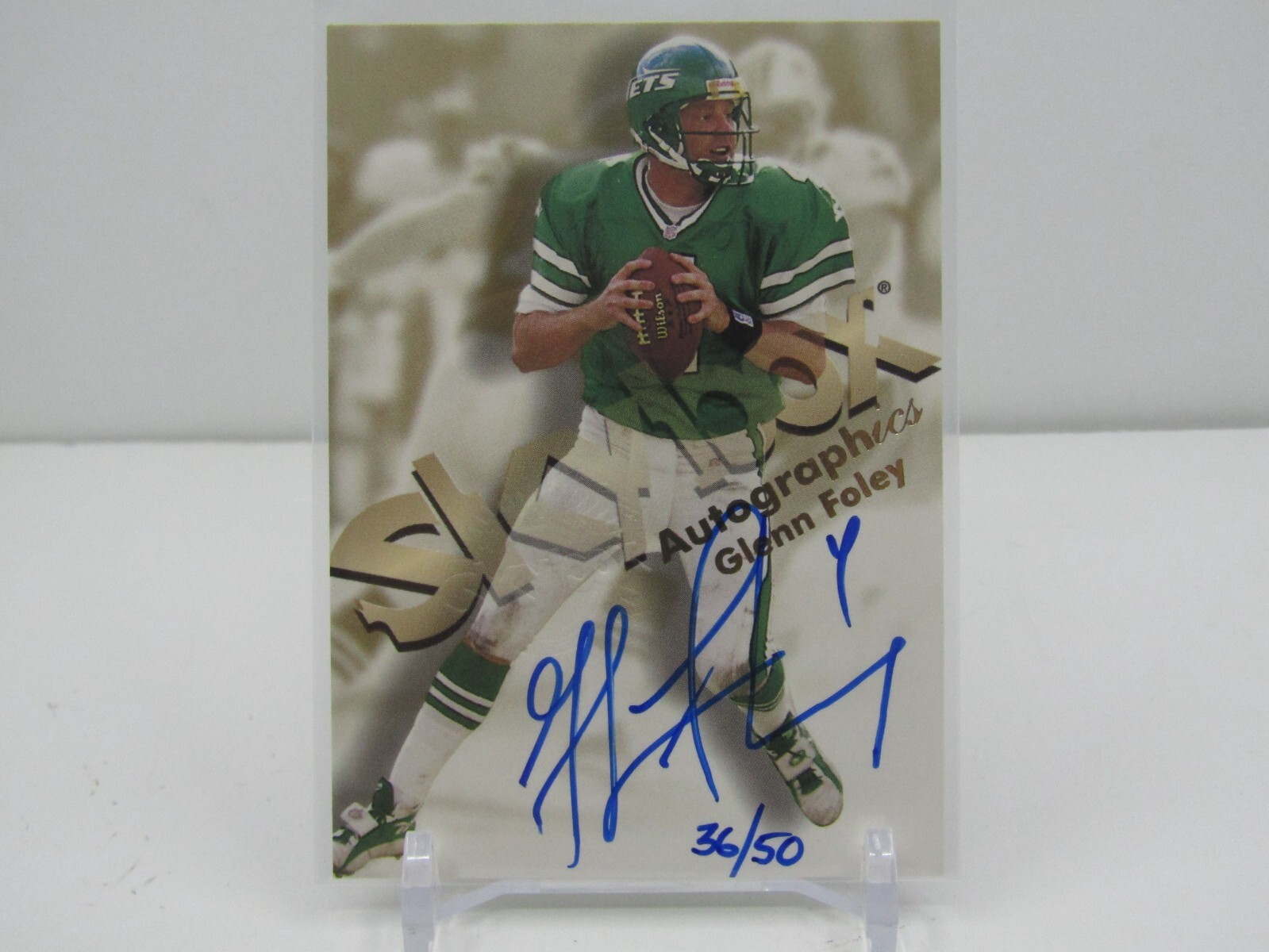 GLENN FOLEY 1998 SKYBOX AUTOGRAPHICS BLUE INK AUTOGRAPH! #36/50! NEW ...