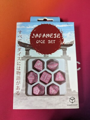 Q-Workshop Japanese Dice Japanese Poly Set - Sweet Spring Memory Set of ...