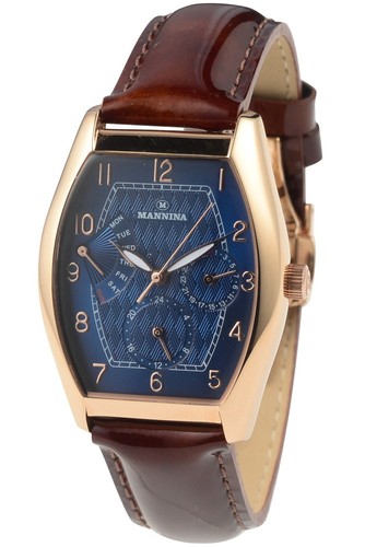 Unisex Watches,MANNINA quartz watch multifunction,luxury leather belt ...