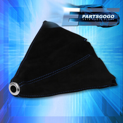 For Nissan 240SX 300ZX Manual Transmission Shift Boot Black Suede Blue ...