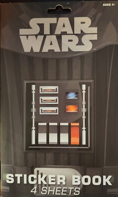 STAR WARS STICKER BOOK - 4 SHEETS - BRAND NEW | eBay