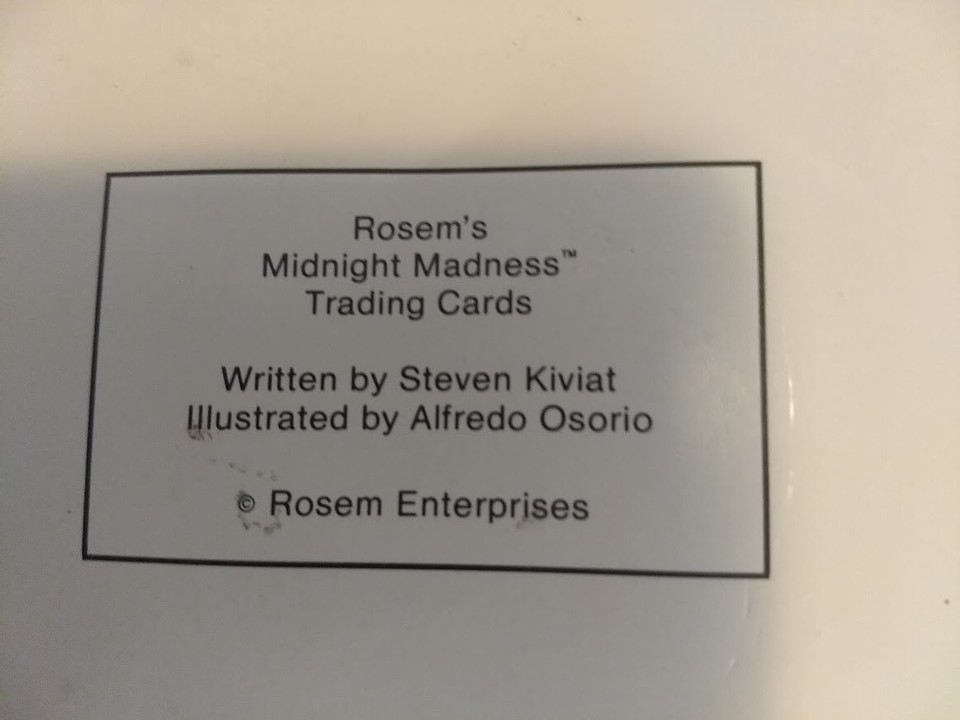 1990 Rosem's COLLECTOR'S BOX SET Midnight Madness 6 PACKS OF 12 CARDS ...