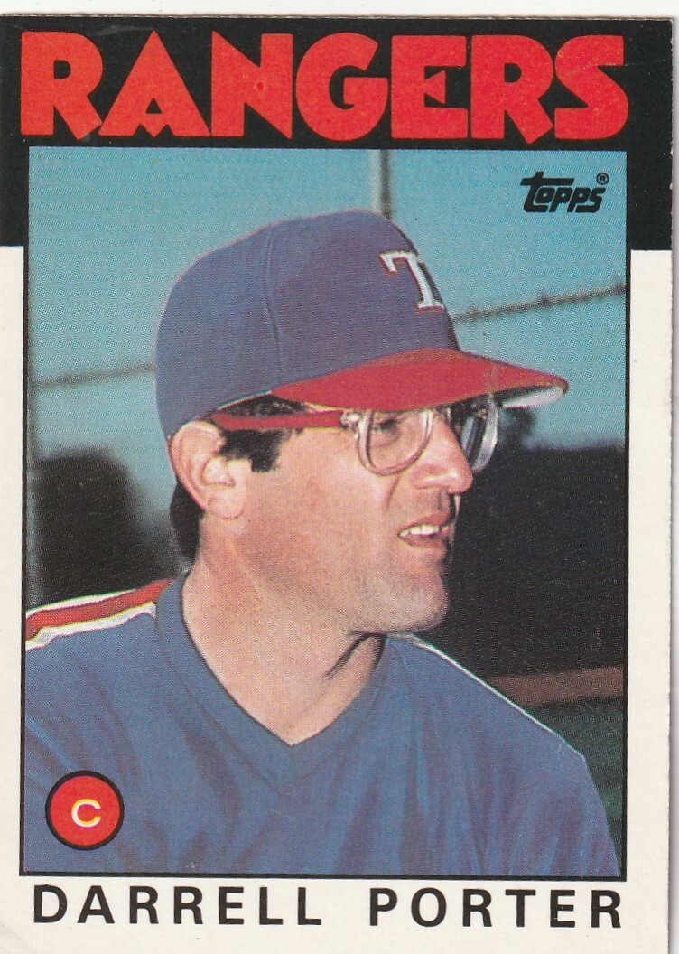 FREE SHIPPING-MINT-1986 Topps Traded #88 Darrell Porter Rangers PLUS ...