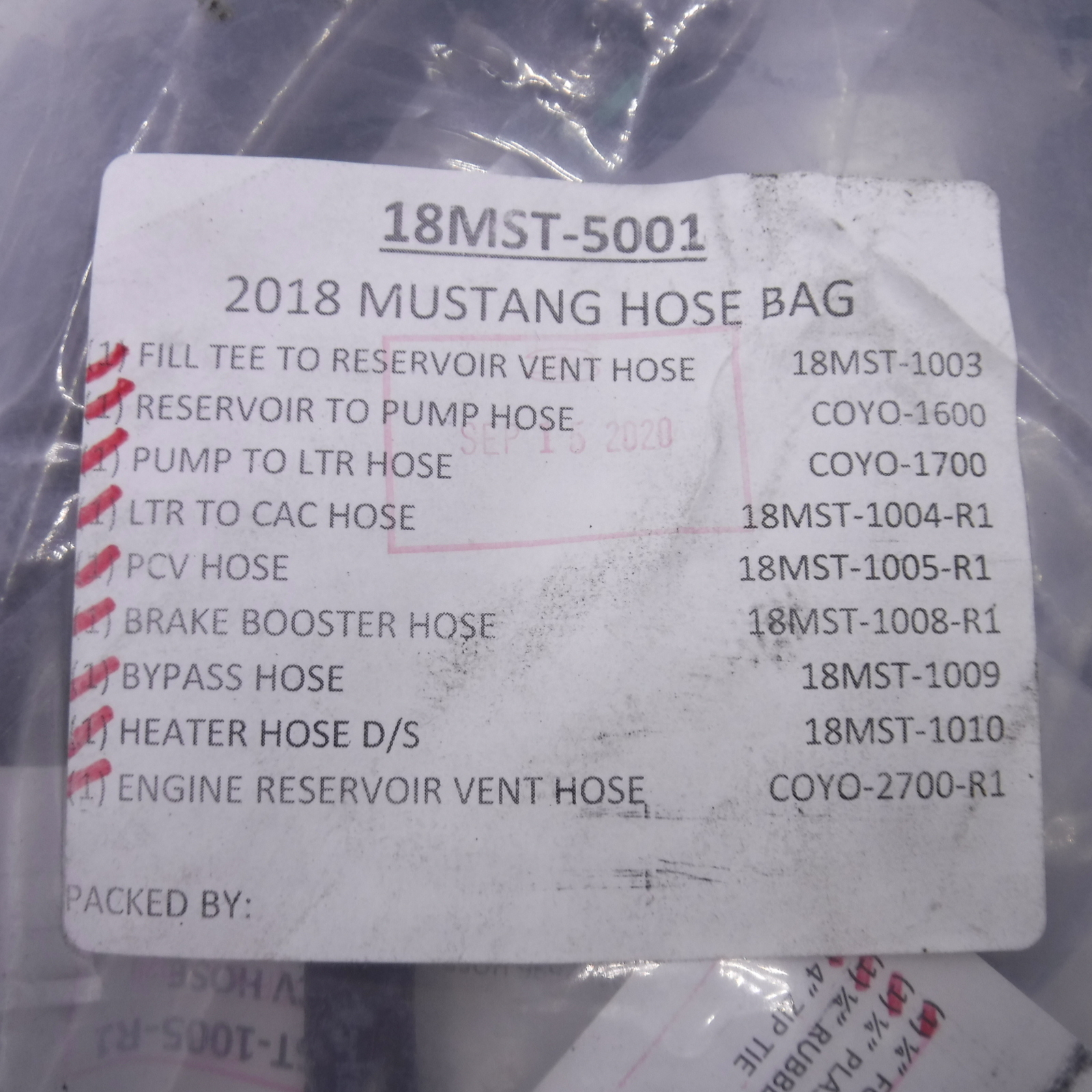 Genuine OEM Complete Hose Replacement for 2018 Ford Mustang Coyote ...