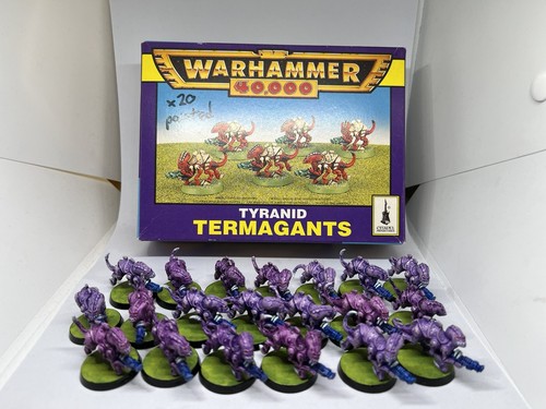 Retro Warhammer 40k Tyranids 20 Termagants Section With Box *painted ...