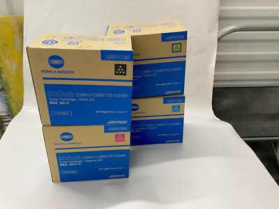 Konica Minolta TNP49 A95W130 A95W230 A95W330 A95W430 CMYK Set of 4 ...