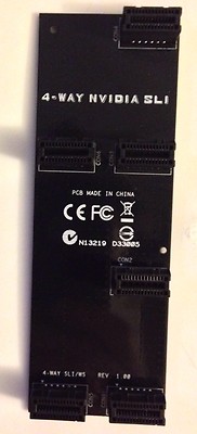 New ASUS 4Way nVIDIA SLi Bridge Connector Adapter ,OEM-BLK-1 | eBay