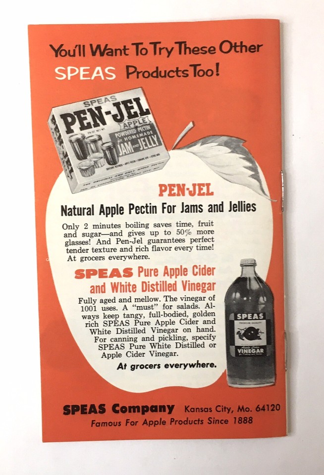 29 Recipes Using Speas Apple Juice Advertising Booklet Vintage 1960s | eBay