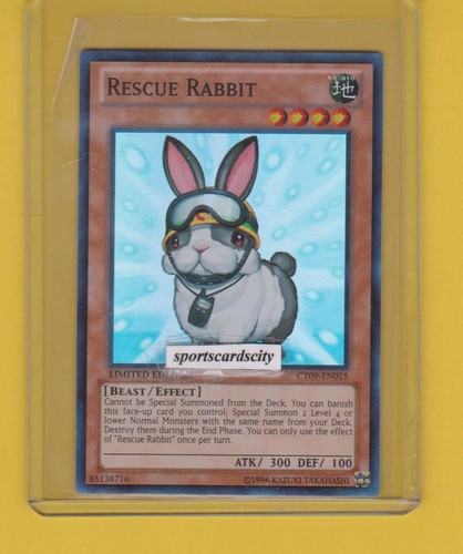 RESCUE RABBIT - (CT09-EN015) - Super Rare - Limited Edition - Yu-Gi-Oh ...