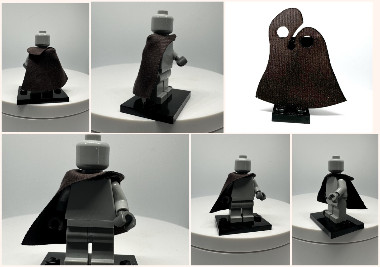 5 Cloth Asymmetrical Cape for LEGO Minifigures - Pick 5 colors ...