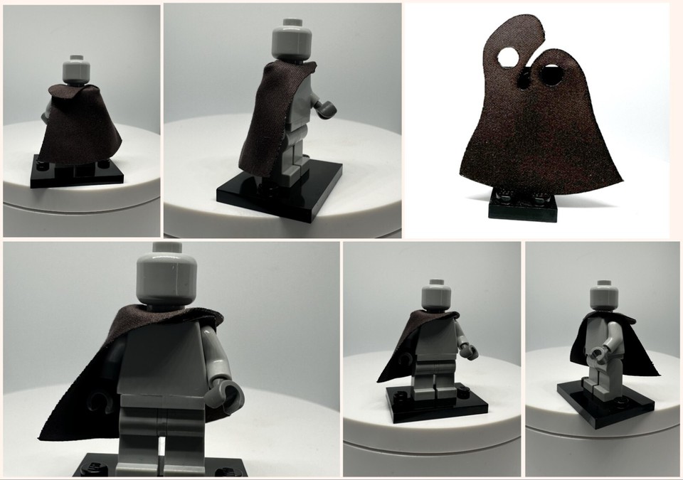 5 Cloth Asymmetrical Cape for LEGO Minifigures - Pick 5 colors ...