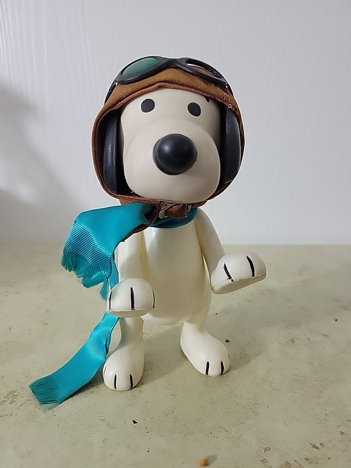 Vintage 1966 Peanuts 7" Snoopy Red Baron Flying Ace Pilot Goggles ...