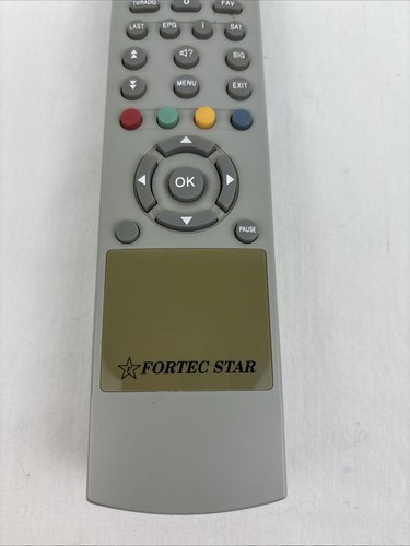 FORTEC STAR Satellite Receiver Remote Control Tested - Excellent ...