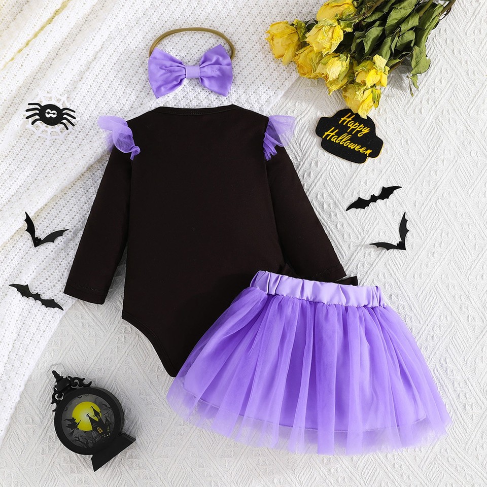 Infant Baby Costume Performance Outfits Masquerade Set Tutu Long Sleeve ...