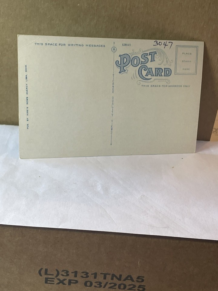 Lima, Ohio, Vintage Post Card, Ref.# 3047 | eBay