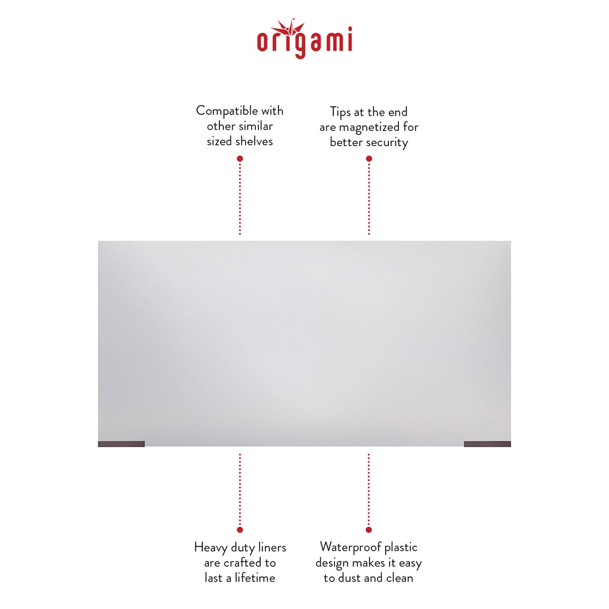Origami Shelf Liners ParStor Shelf Liner, Standard (Cat.#INSERT V)