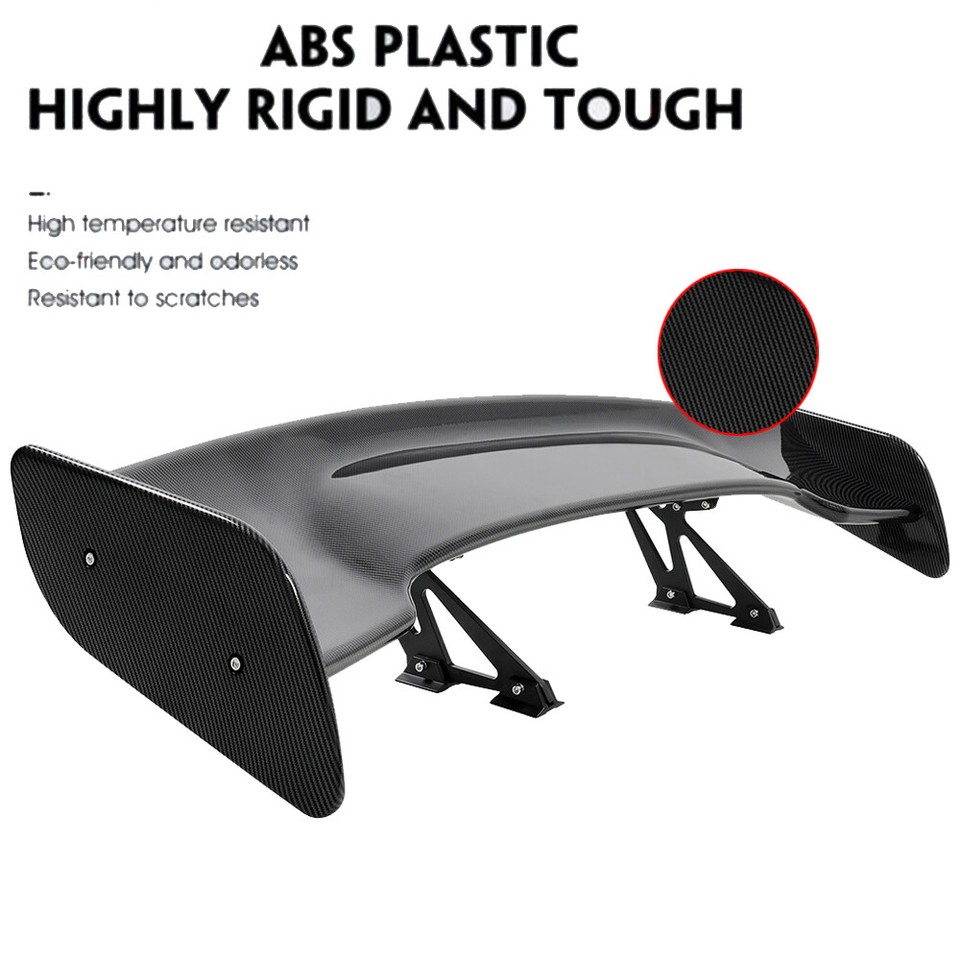 57" Carbon GT Racing Style Rear Trunk Spoiler Wing For Mitsubishi ...