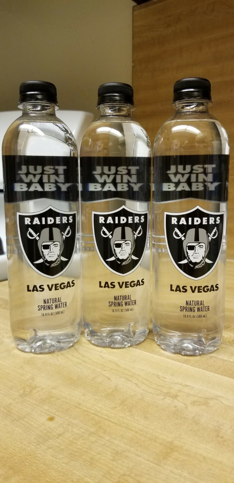 3 Pack Las Vegas LV Raiders Water Inaugural season 2020 FULL | eBay