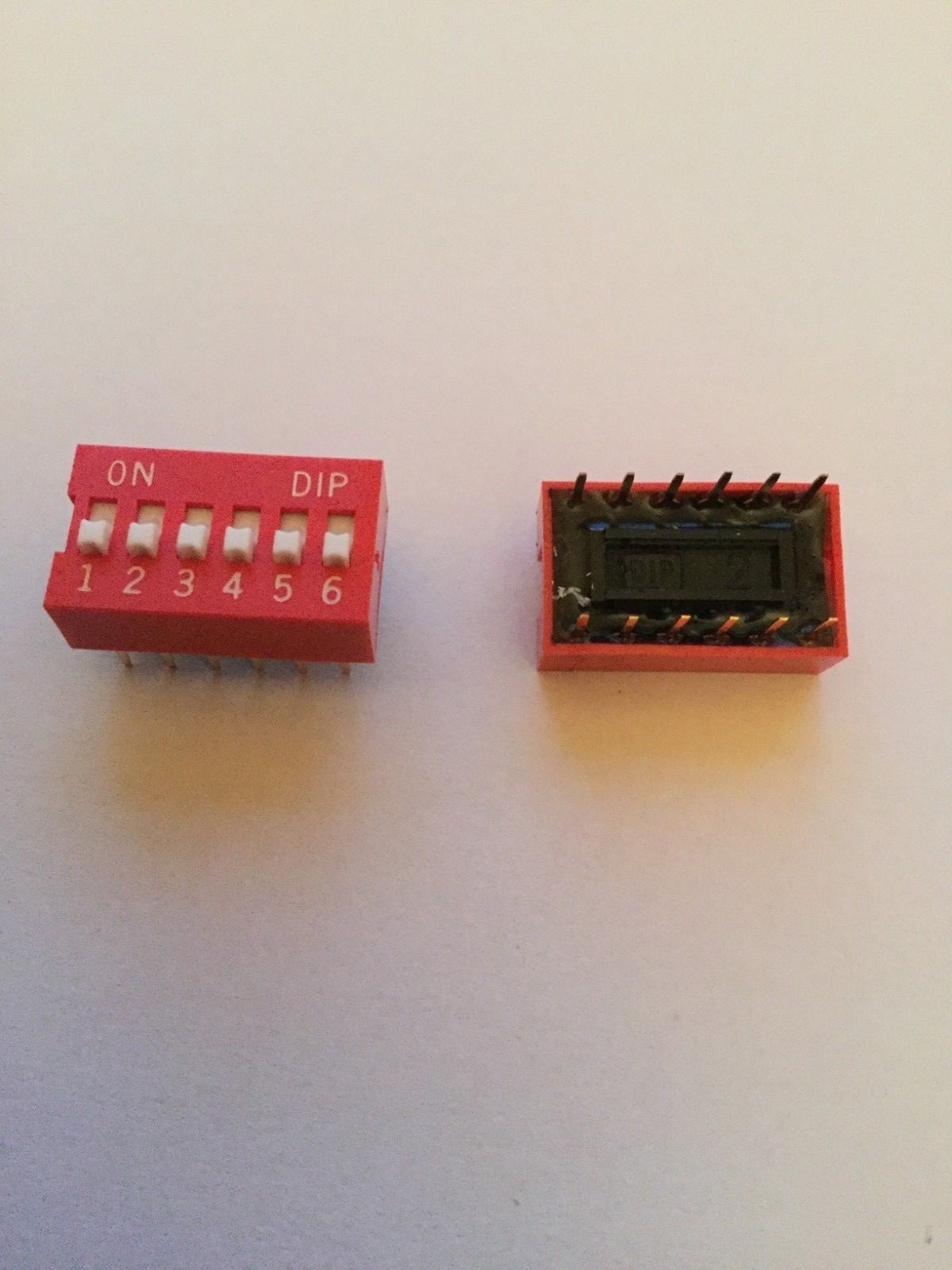DIL Switch 6 way MCDS06 Slide Type DIP Switch Top Actuated 2pcs £4.20 ...