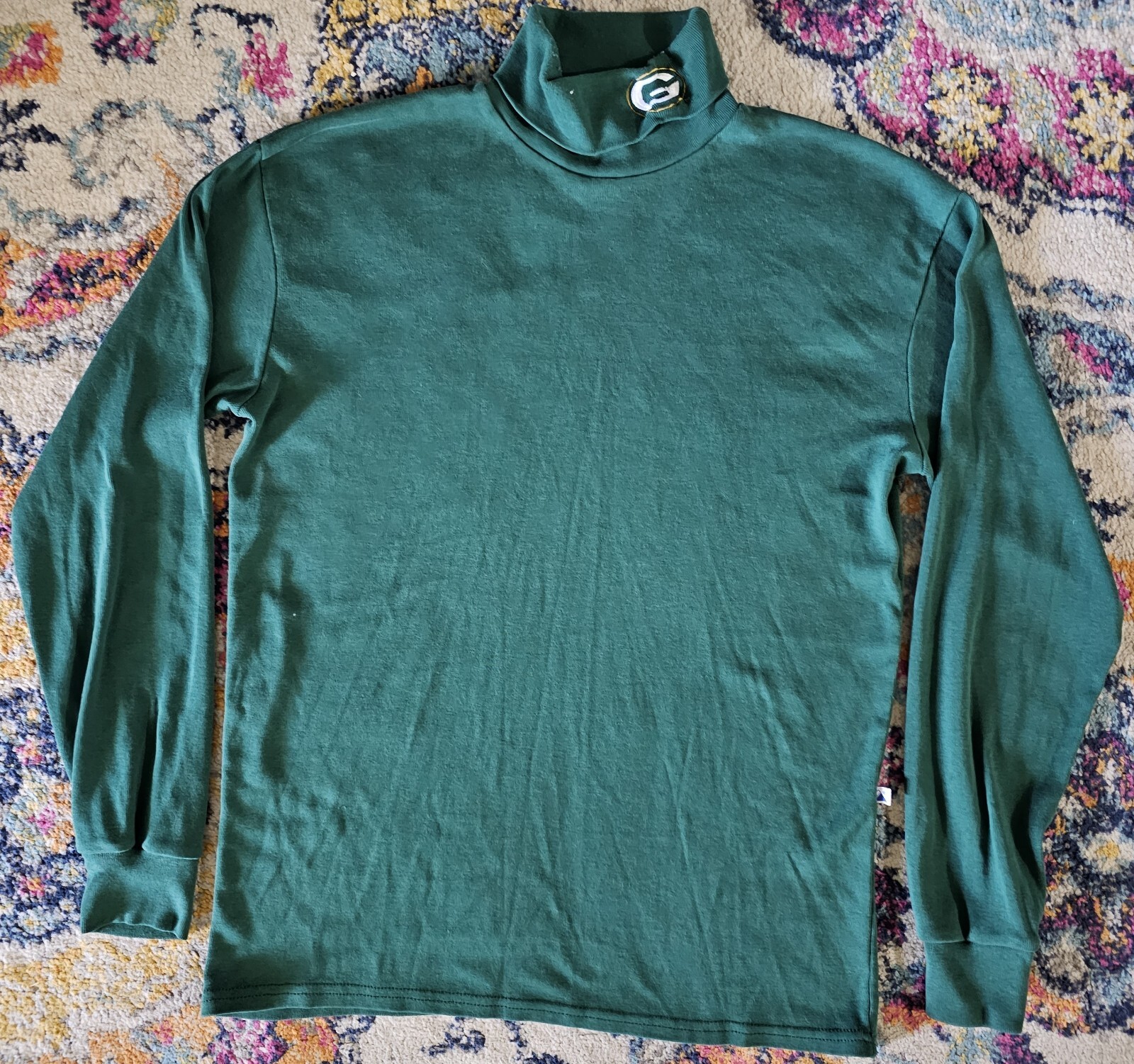 Vintage NFL Majestic Green Bay Packers Turtleneck Sweatshirt USA Made ...