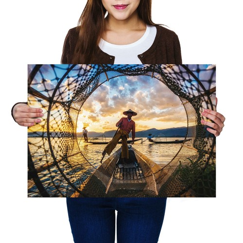 A2 - Inle Lake Myanmar Burma Asia Poster 59.4X42cm280gsm #3385 | eBay