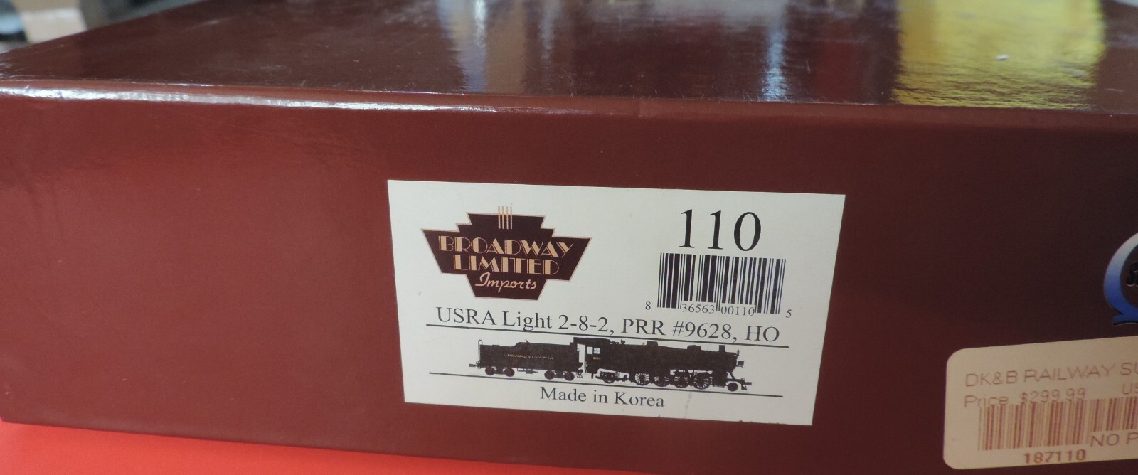 BROADWAY LIMITED IMPORTS USRA LIGHT 2-8-2 STEAM LOCOMOTIVE PRR #9628 ...