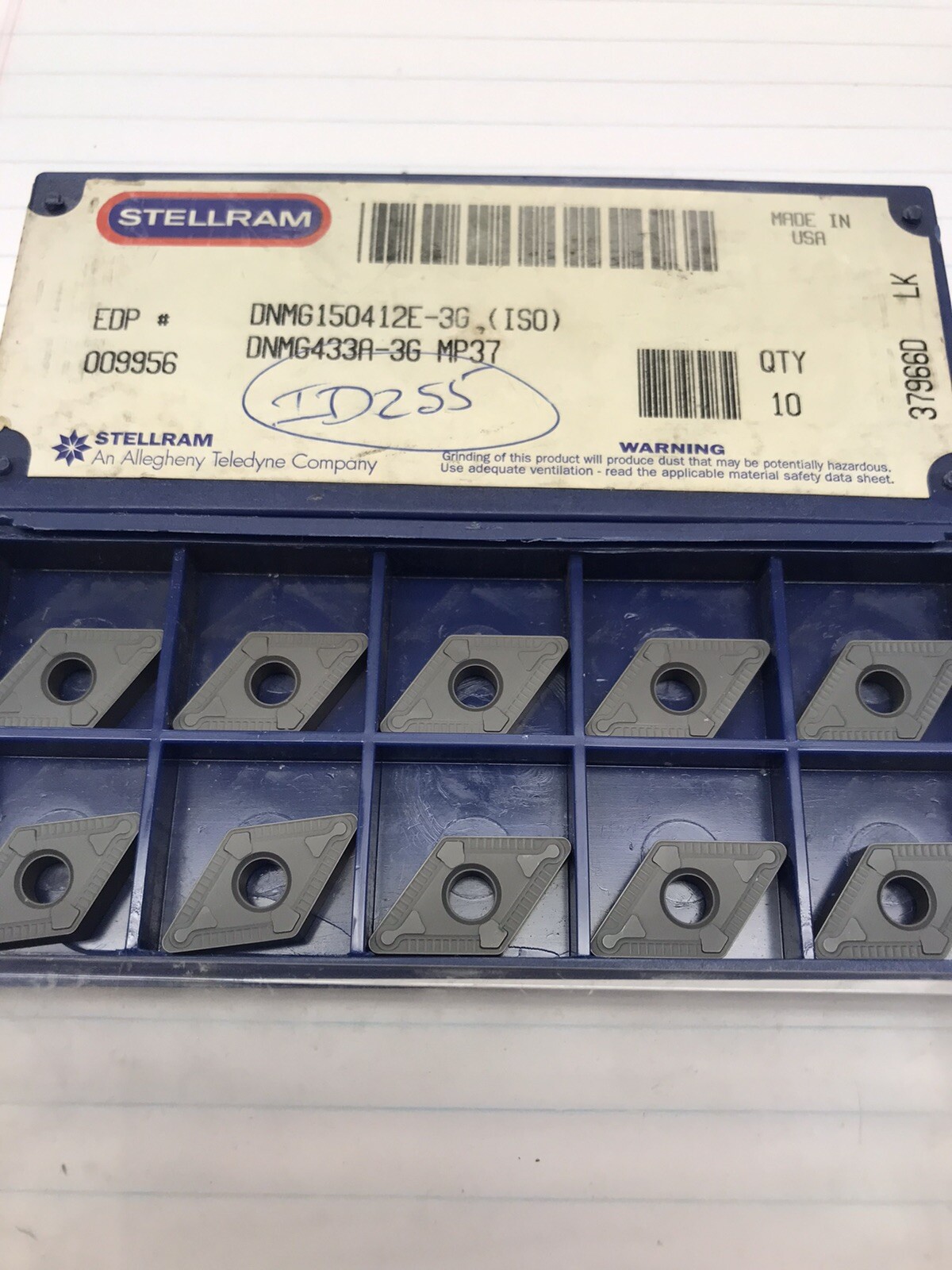10 pcs. DNMG433A-3G MP37 STELLRAM INSERTS. (Loc stk) | eBay