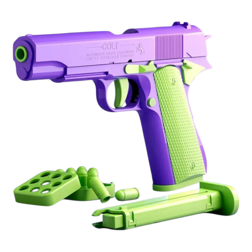 Shell Ejecting Toy Gun for Kids Safe Toy Realistic Fun No Projectile ...