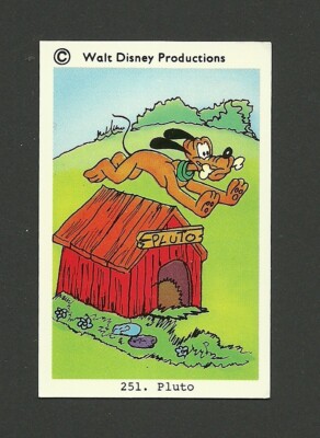 Pluto Jumping over Dog House Walt Disney Vintage Card from Sweden | eBay UK