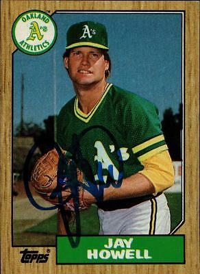 Jay Howell autographed baseball card (Oakland Athletics) 1987 Topps ...