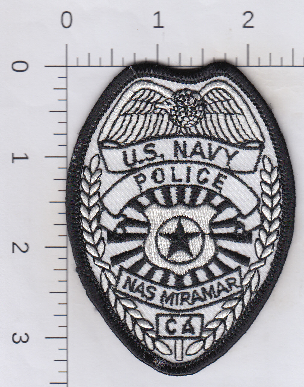 U.S. Navy Police NAS Miramar CA patch. See scans for condition. | eBay