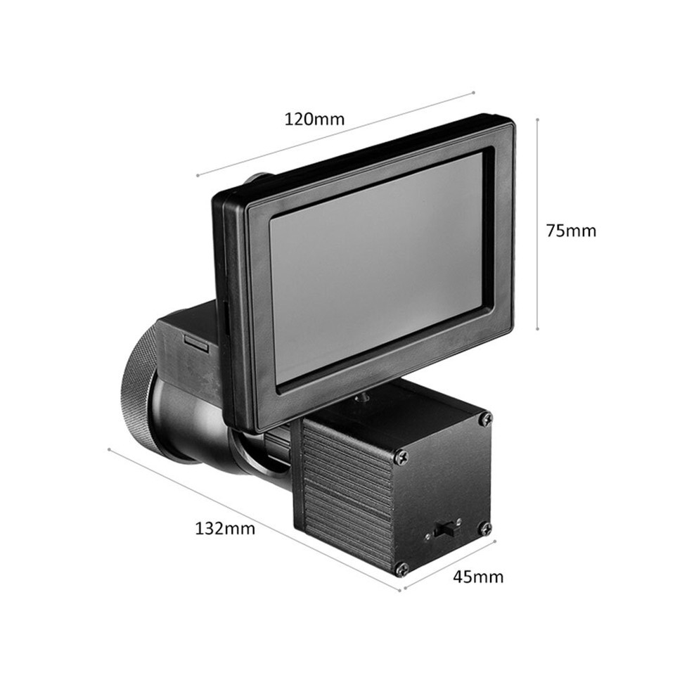 4.3" Night Vision 1080P Scope Hunting Sight Infrared 850nm IR Video ...