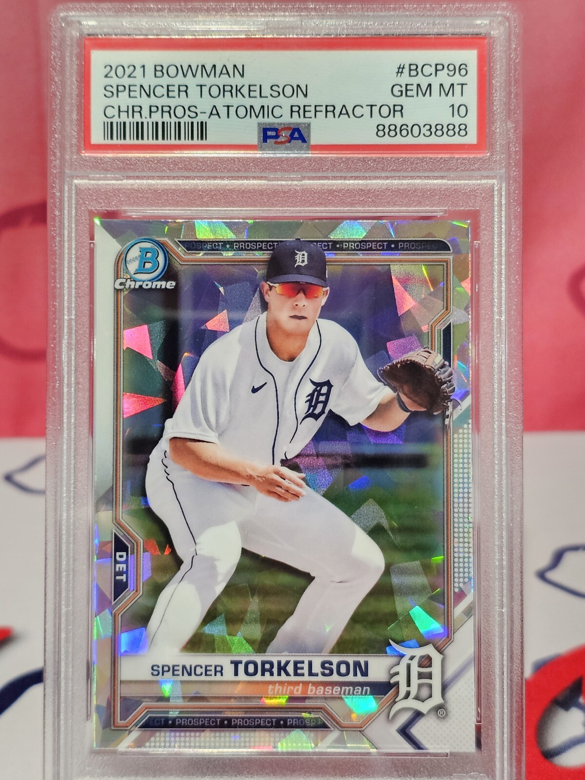 2021 Bowman Chrome Prospects Atomic Refractor #BCP-96 Spencer Torkelson ...