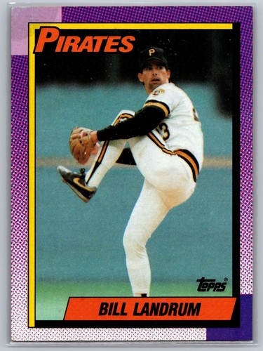 1990 Topps - #425 Bill Landrum Pittsburgh Pirates MLB Baseball Card | eBay