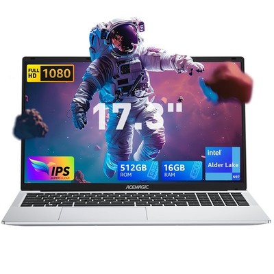 ACEMAGIC AX17 17.3" FHD N97 2GHz Intel UHD Graphics 16GB RAM 512GB SSD ...