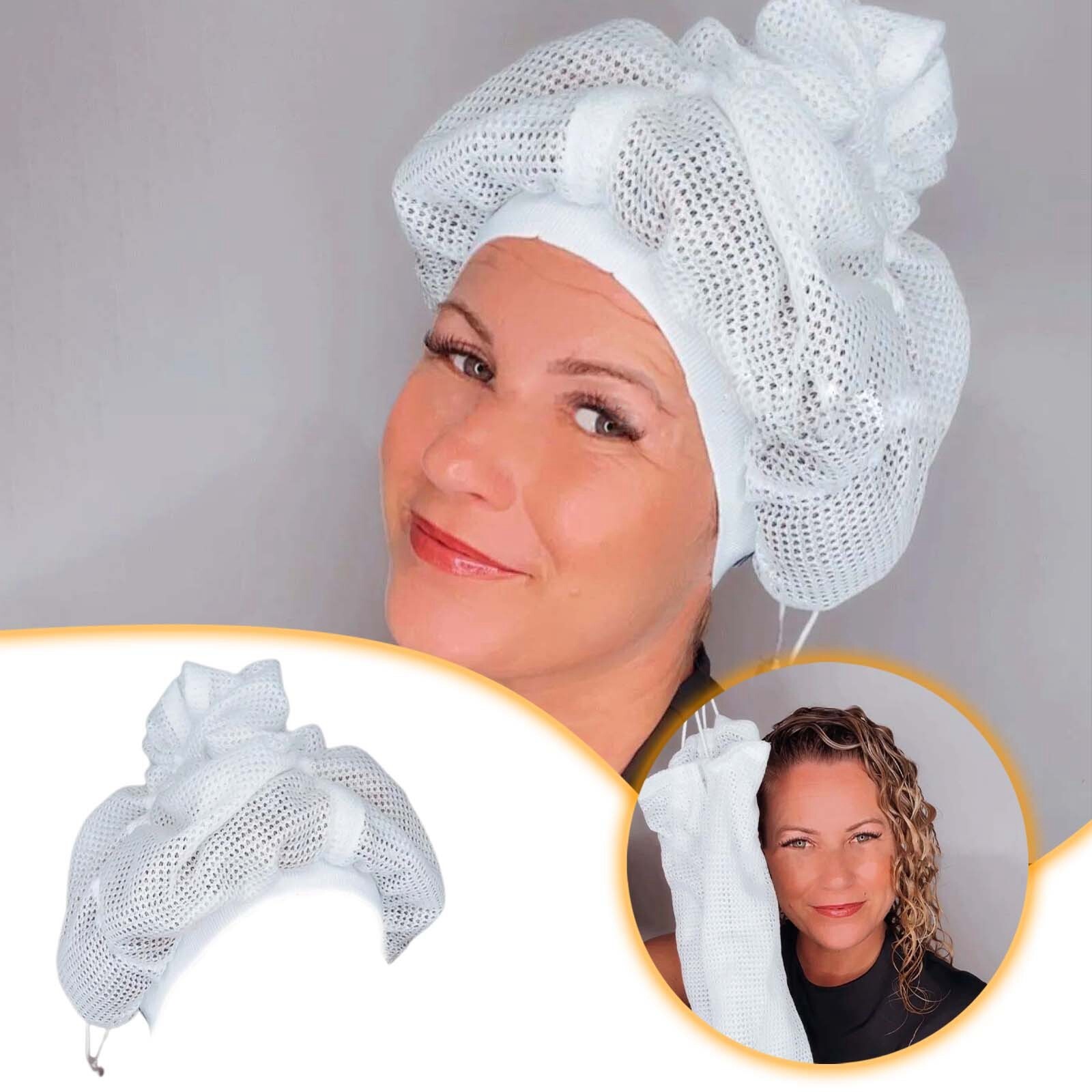Adjustable Soulta Net Plopping Cap For Drying Curly Hair Net Plopping ...