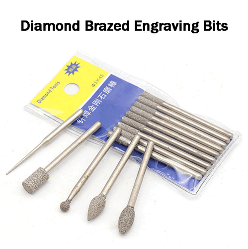 Diamond Brazed Engraving Bits Mounted Points Grinding Heads Stone ...