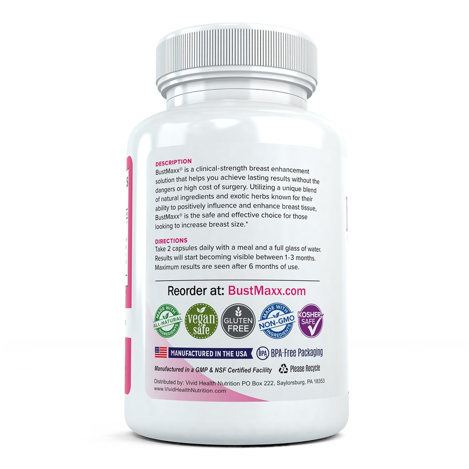 BustMaxx Classic: STRONGEST Breast Enhancement Bigger Bust Supplement ...