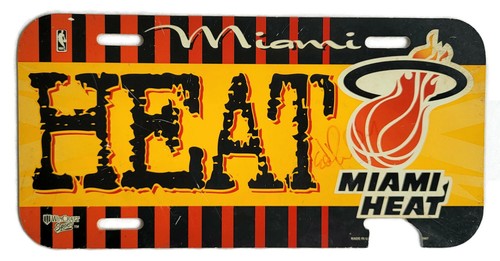 MIAMI HEAT Front License Plate ED PINCKNEY Autograph Signed | eBay