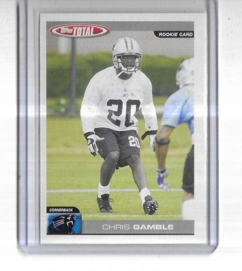2004 Topps Total Football #376 Chris Gamble Carolina Panthers Rookie ...