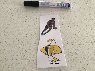 WEST COAST EAGLES 2 SET AFL FOOTBALL PLAYER STICKER,BRAND NEW,BARGAIN ...