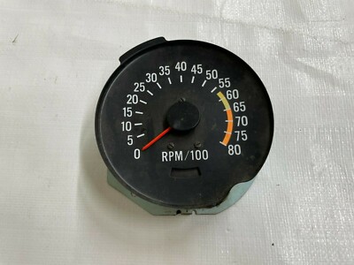 1970-78 Chevy Camaro Tach Z28 8000 Redline 8k Tachometer Dash Panel ...
