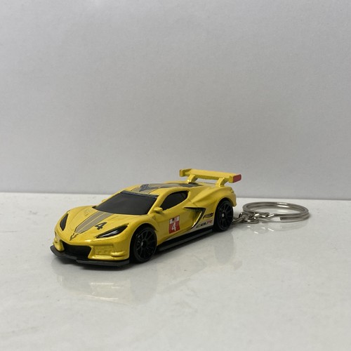 RARE KEY CHAIN YELLOW CHEVY CORVETTE C8 CUSTOM LIMITED EDITION 2020 ...