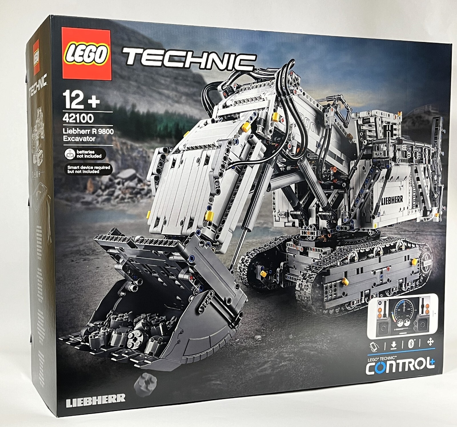 LEGO Technic 42100 Liebherr Escavatore R 9800 a Cucchiaio 4108 Parti ...