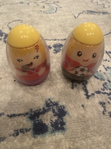 Playskool Hasbro Weebles Wobble 2009 - Soccer #9 & Singer #7 | eBay