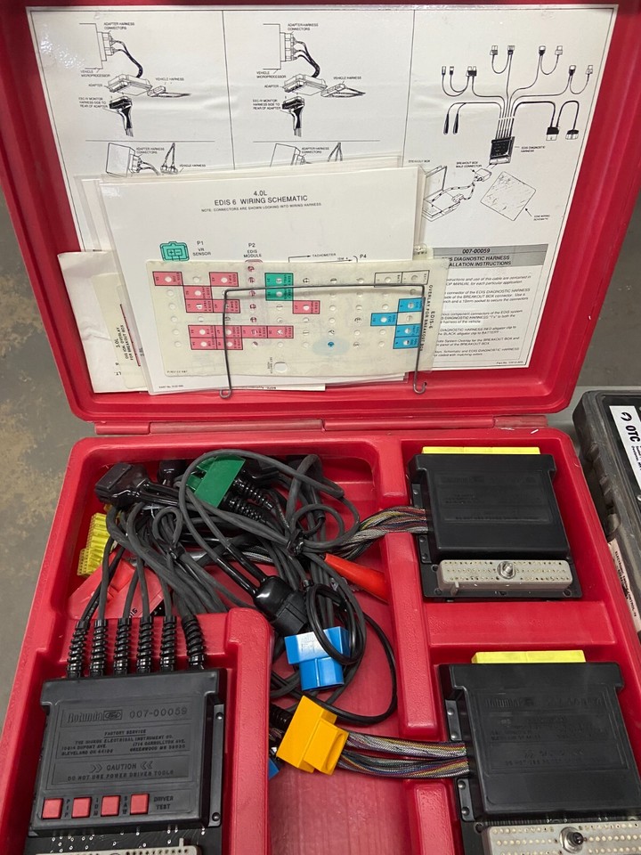 Ford Rotunda OTC 3225 & 60 Pin Breakout Box w/ 3 Pc Adapter Set Tool ...